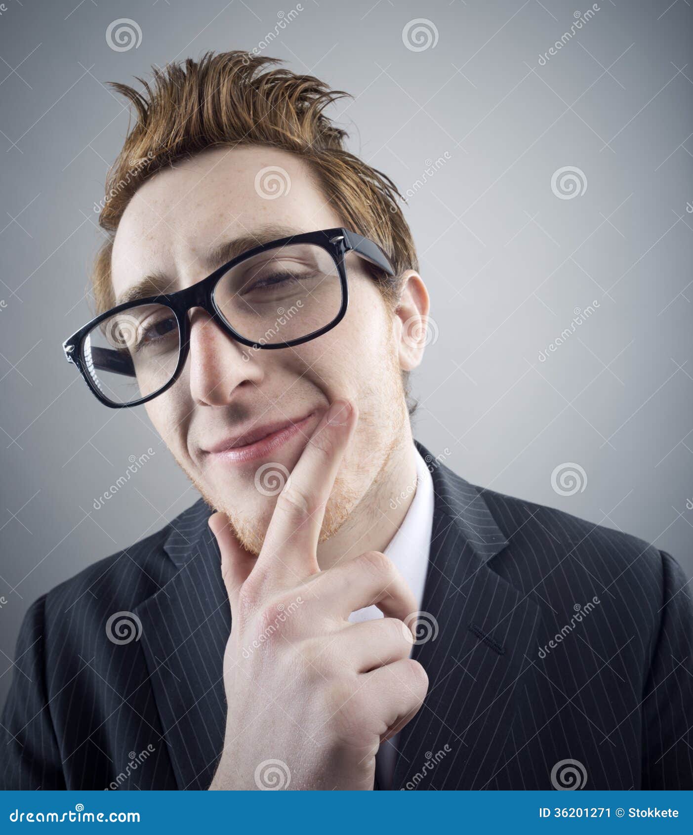 Nerd portrait stock image. Image of manager, business - 36201271