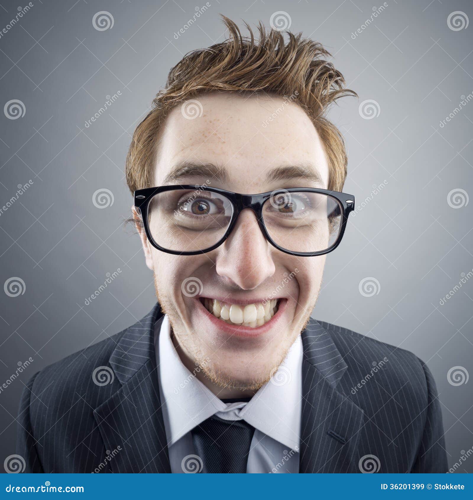 Nerd portrait stock image. Image of office, nerd, business - 36201399