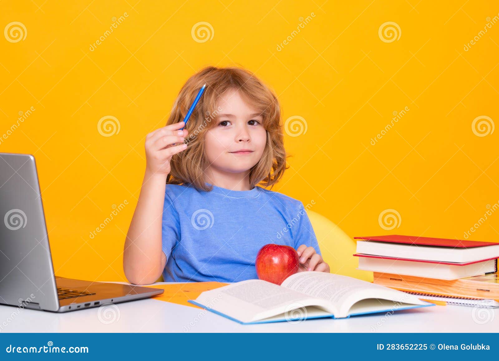Nerd Pupil. Clever Child from Elementary School with Book. Smart Genius ...