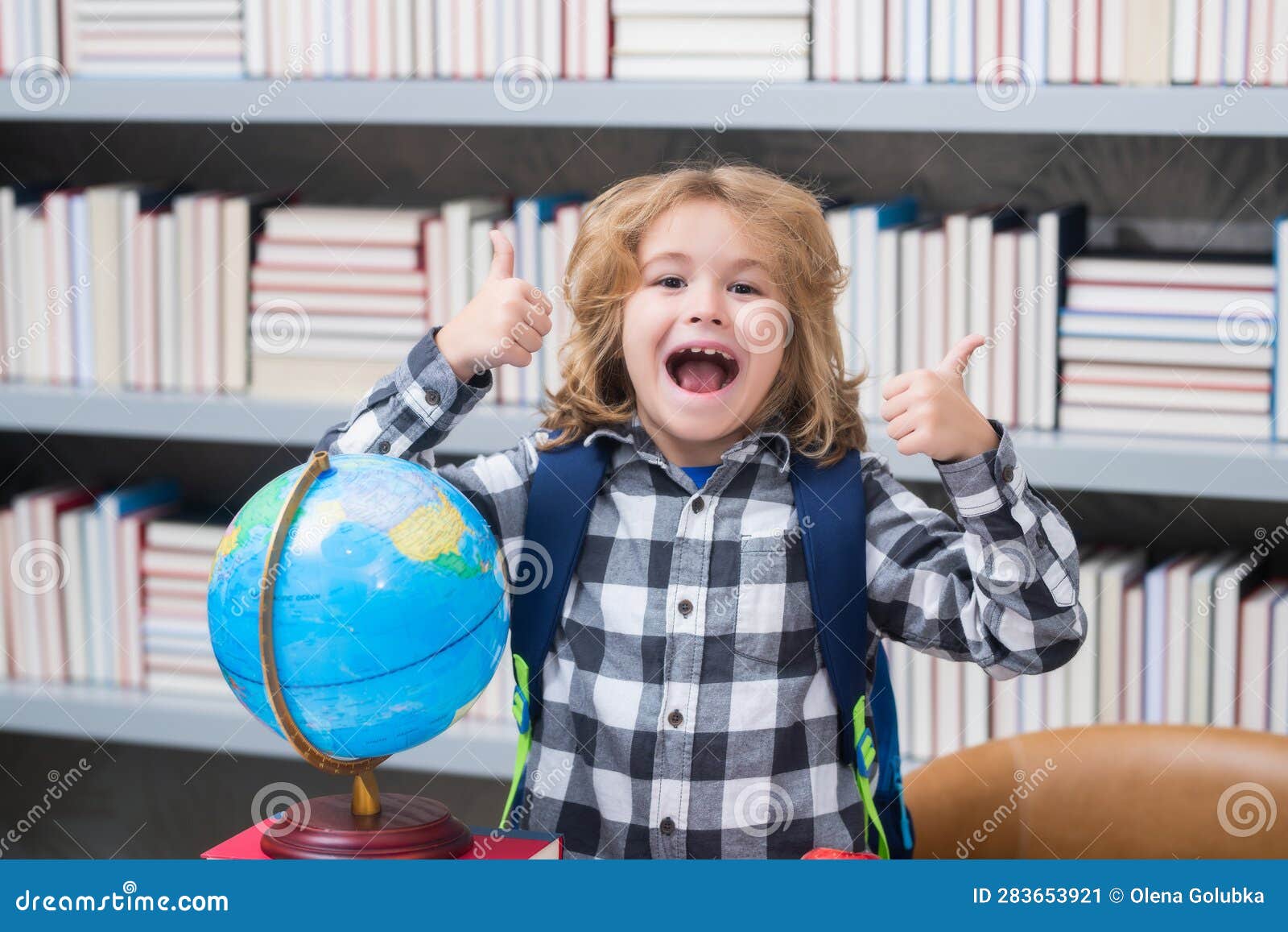 Nerd Pupil. Clever Child from Elementary School with Book. Smart Genius ...