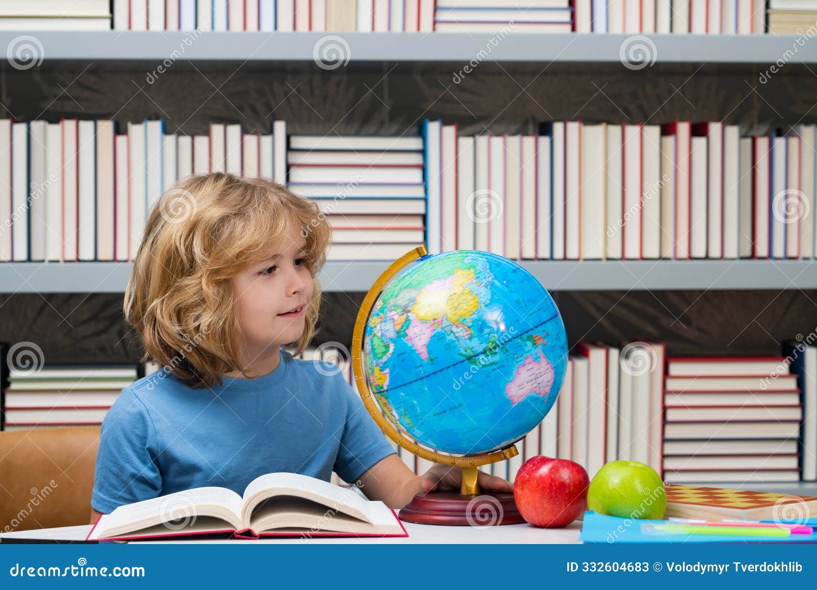 Nerd Pupil. Clever Child from Elementary School with Book. Smart Genius ...