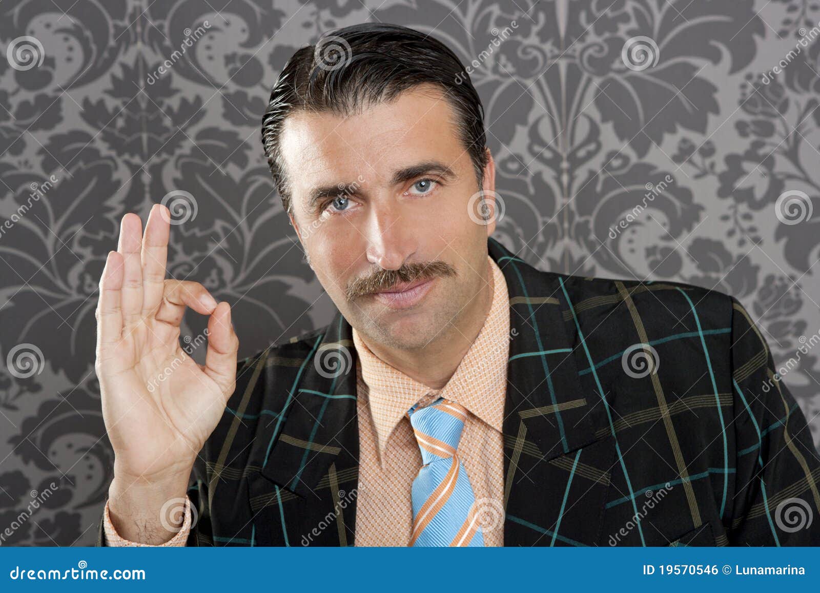 Nerd Retro 60s Vintage Wooden Tv Presenter Royalty-Free Stock Photo ...