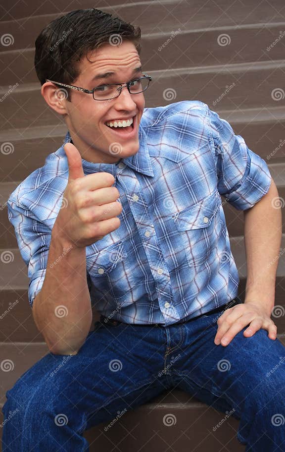 Nerd smiling stock image. Image of creativity, occupation - 8212419