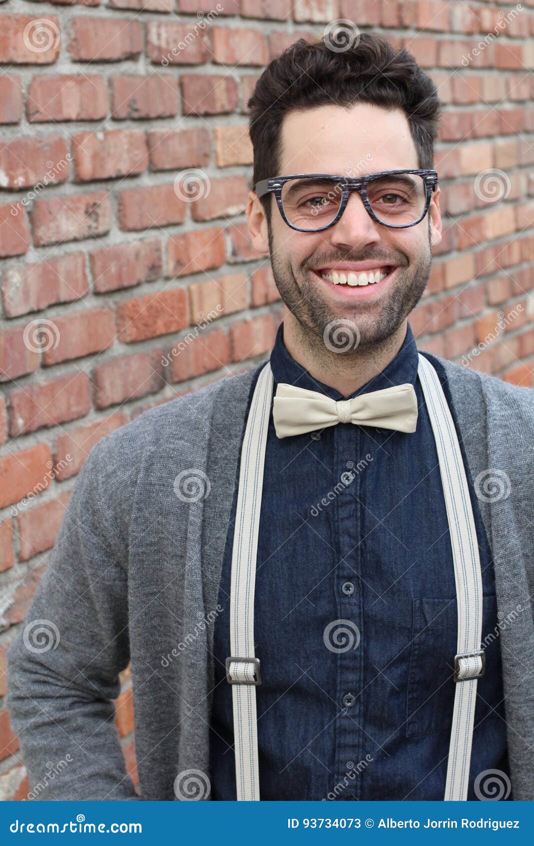 Funny Awkward Office Worker Is Posing Like Flying Superman Stock Image ...