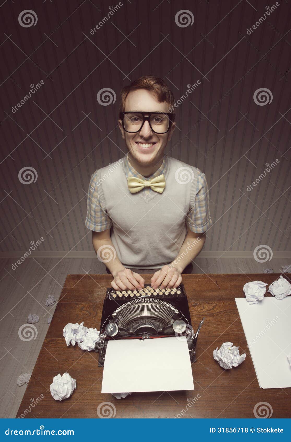 Nerd student smiling stock photo. Image of geek, happiness - 31856718