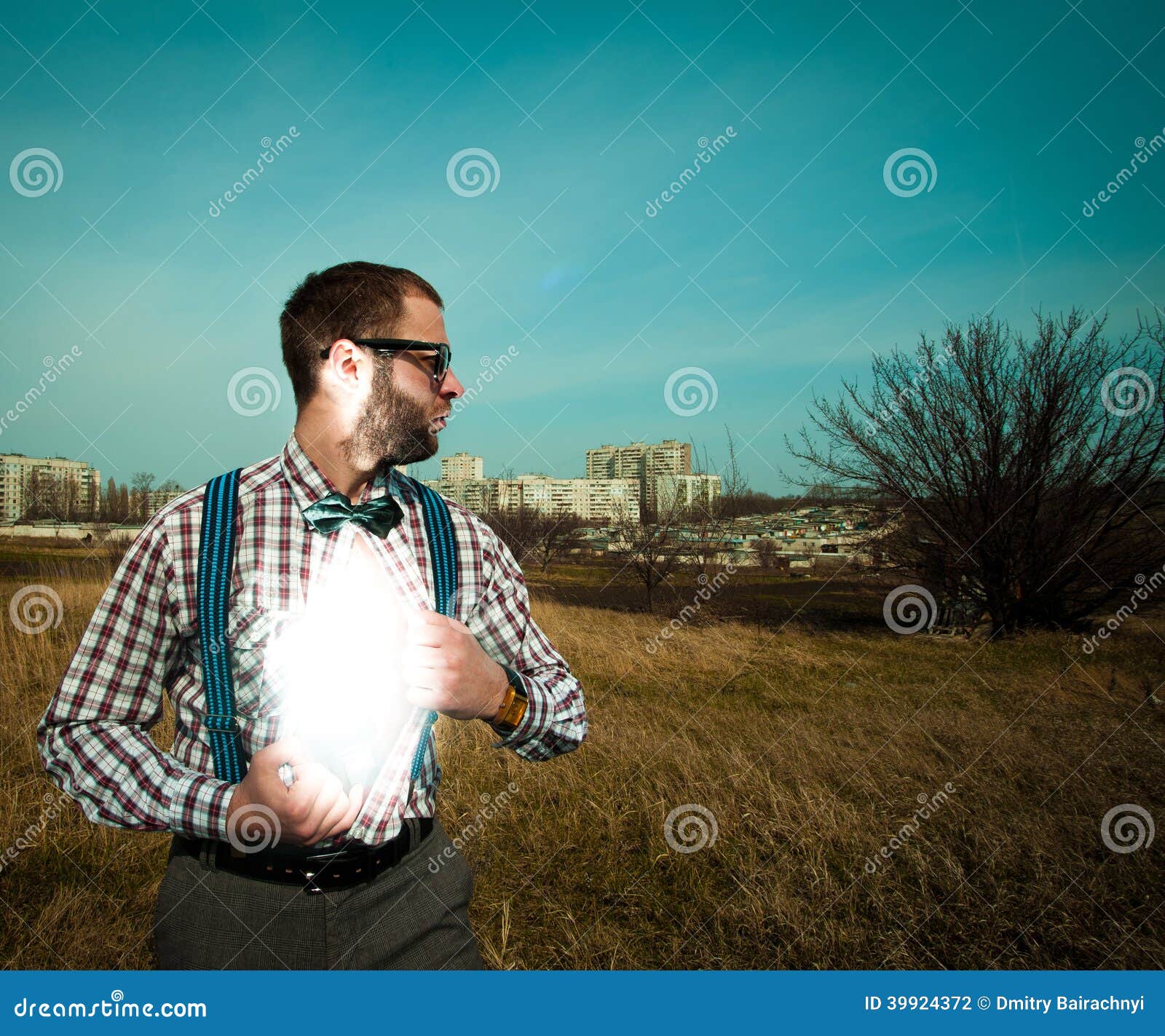 Nerd superhero stock photo. Image of glasses, eccentric - 39924372