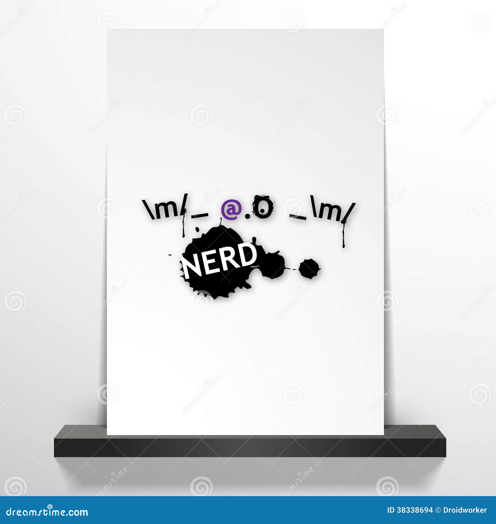Nerd theme cover or flyer stock vector. Illustration of splash - 38338694