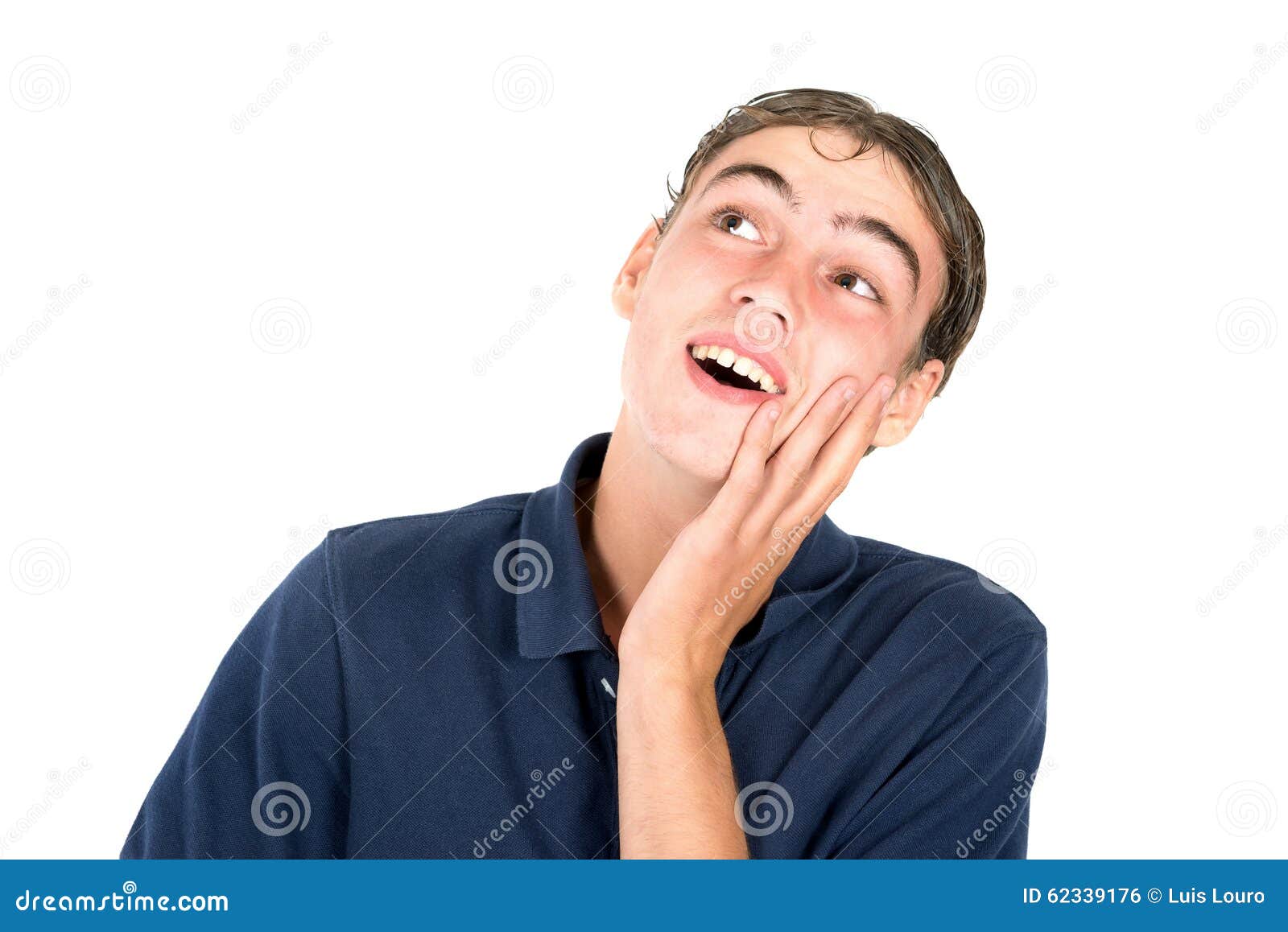 Nerd thinking stock photo. Image of isolated, people - 62339176