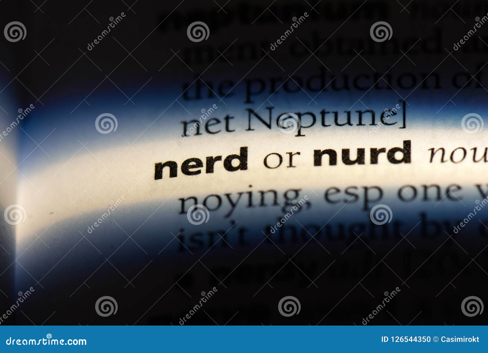 Nerd stock photo. Image of printed, english, isolated - 126544350