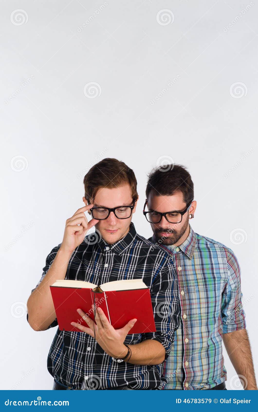 Nerds reading stock image. Image of space, thinking, standing - 46783579