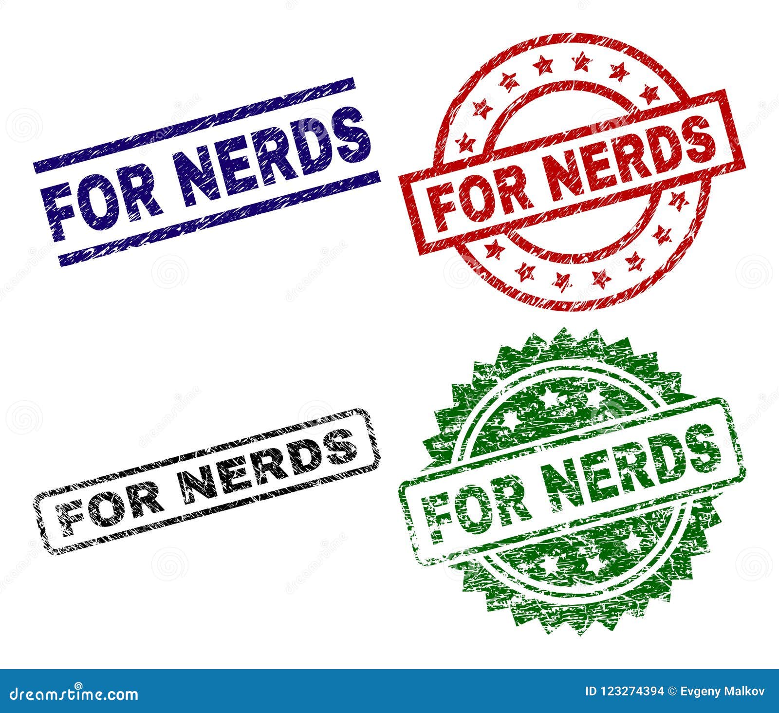 Grunge Textured for NERDS Seal Stamps Stock Vector - Illustration of ...