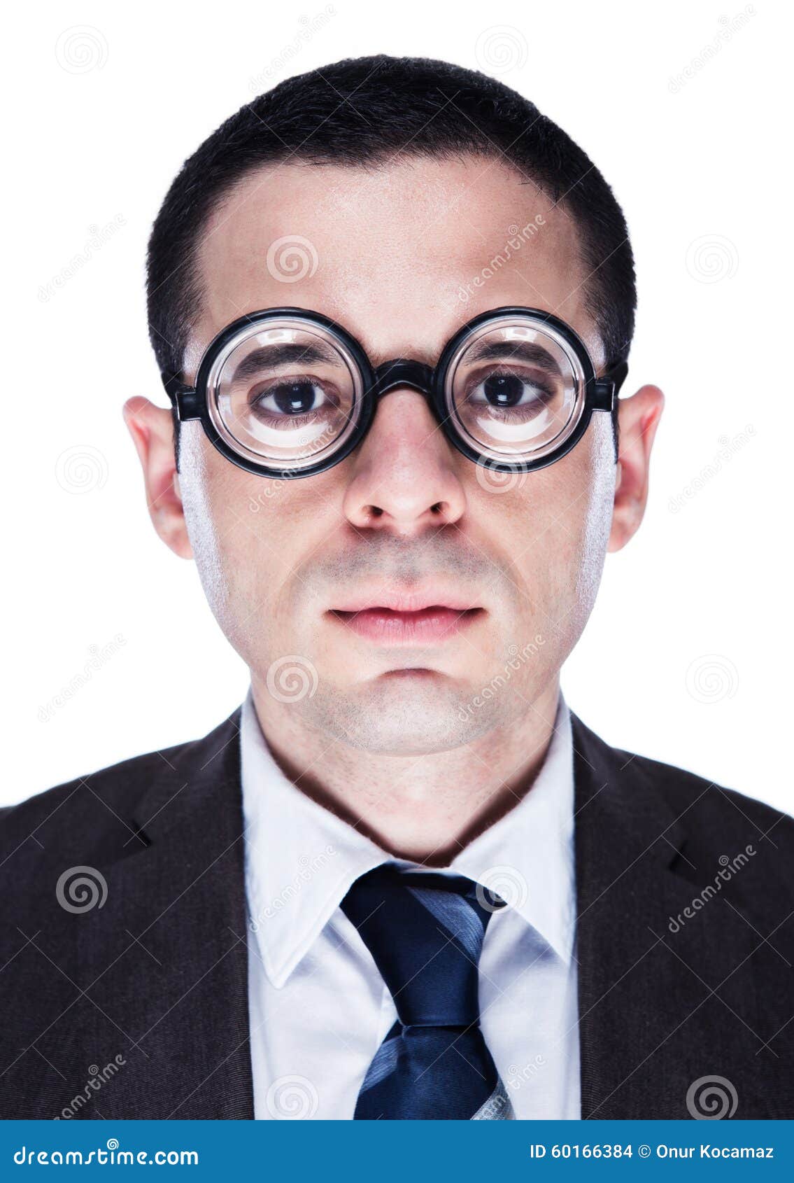 Nerdy Office Worker stock photo. Image of ethnicity, color - 60166384