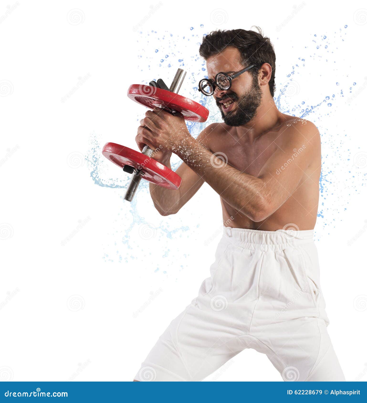 Nerdy workout stock image. Image of comic, potency, sport - 62228679