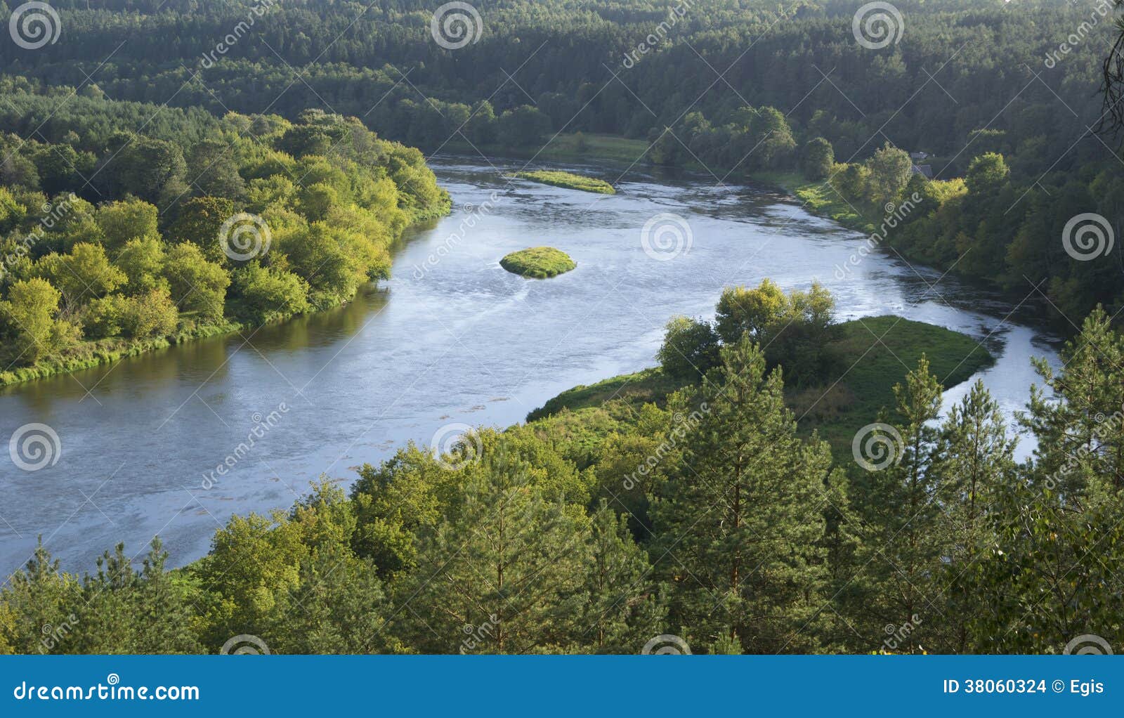 Neris river stock photo. Image of neris, river, district - 38060324