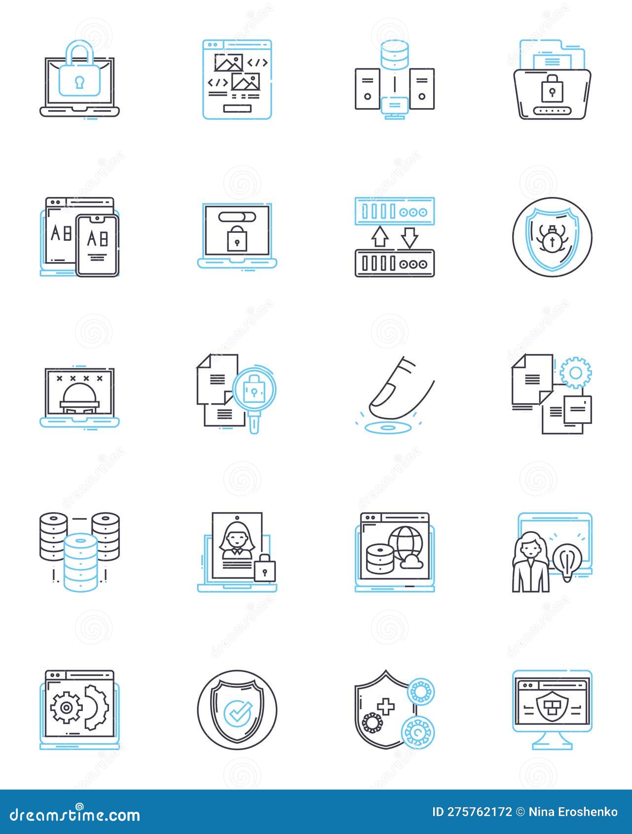 Cybersecurity Malware Types And Vulnerability Charts Royalty-Free ...