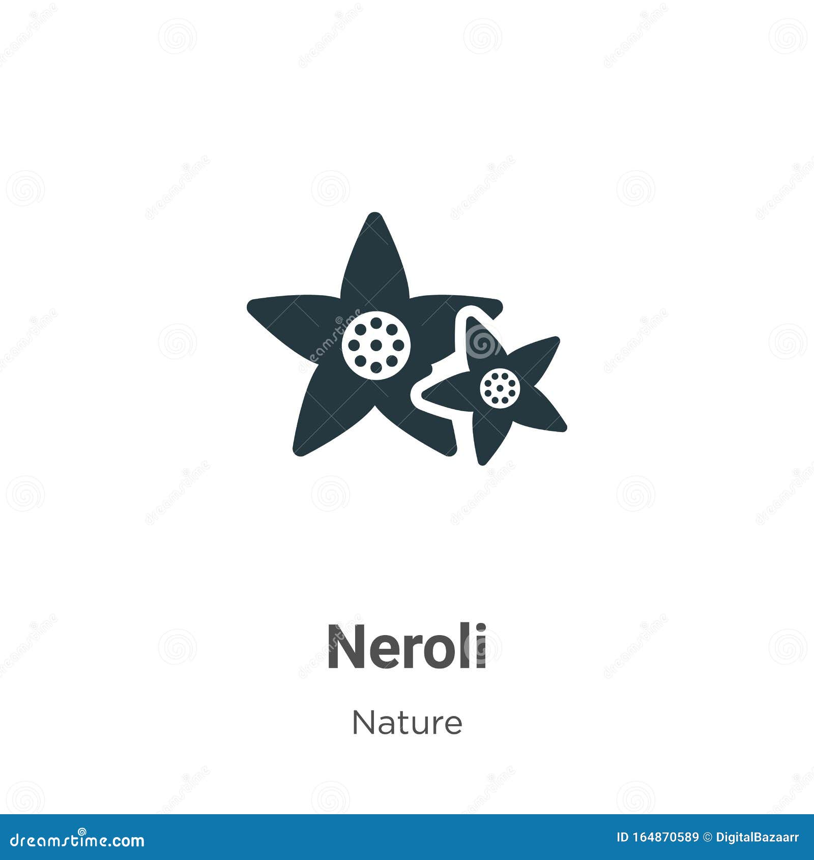 Neroli Vector Icon on White Background. Flat Vector Neroli Icon Symbol ...
