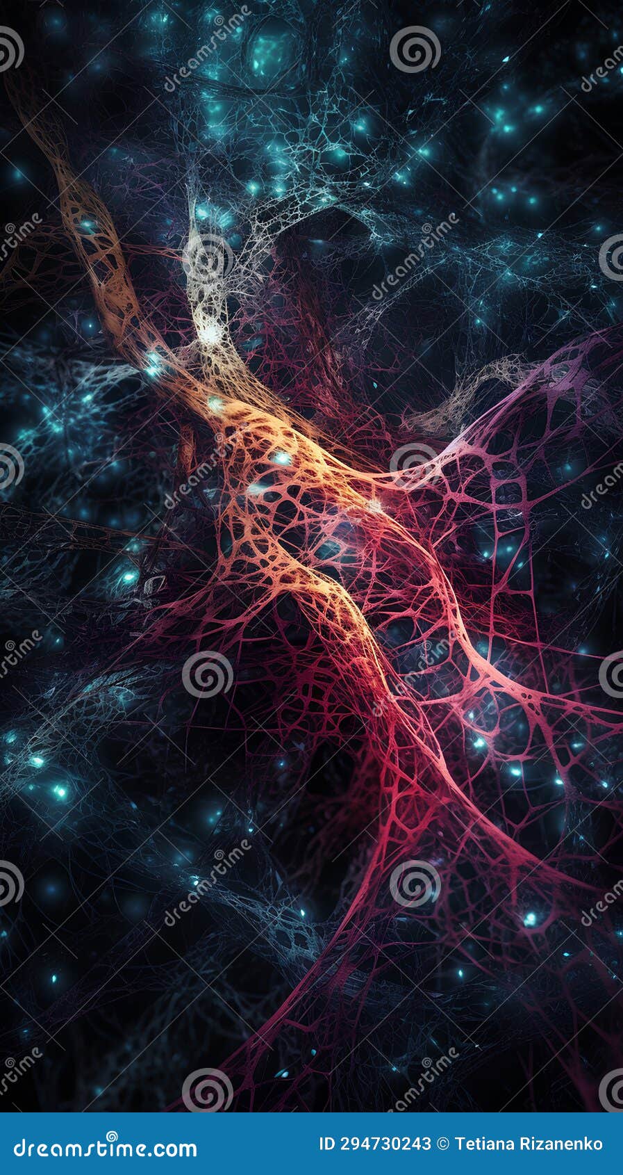 Nerve Art: A Visual Journey Of Neural Pathways Stock Image ...