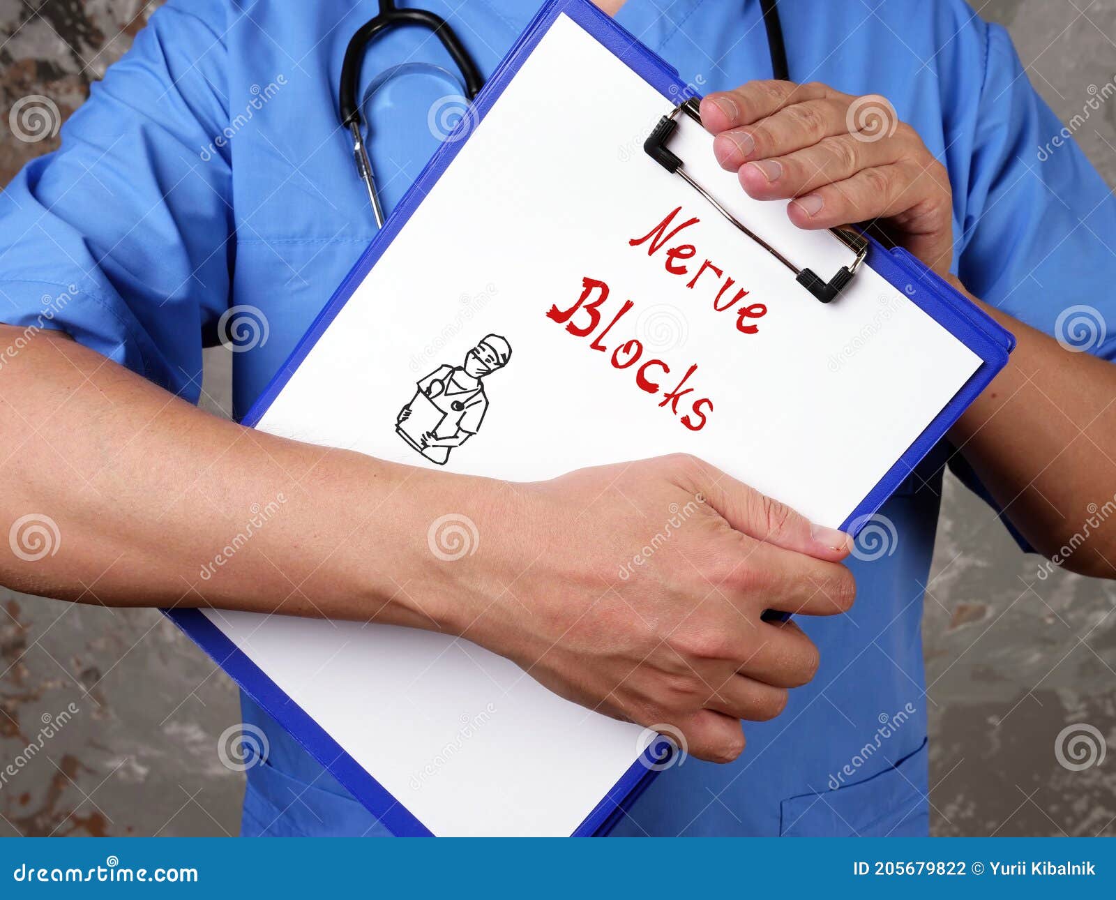 Nerve Blocks Sign on the Sheet Stock Photo - Image of healthy, blocks ...