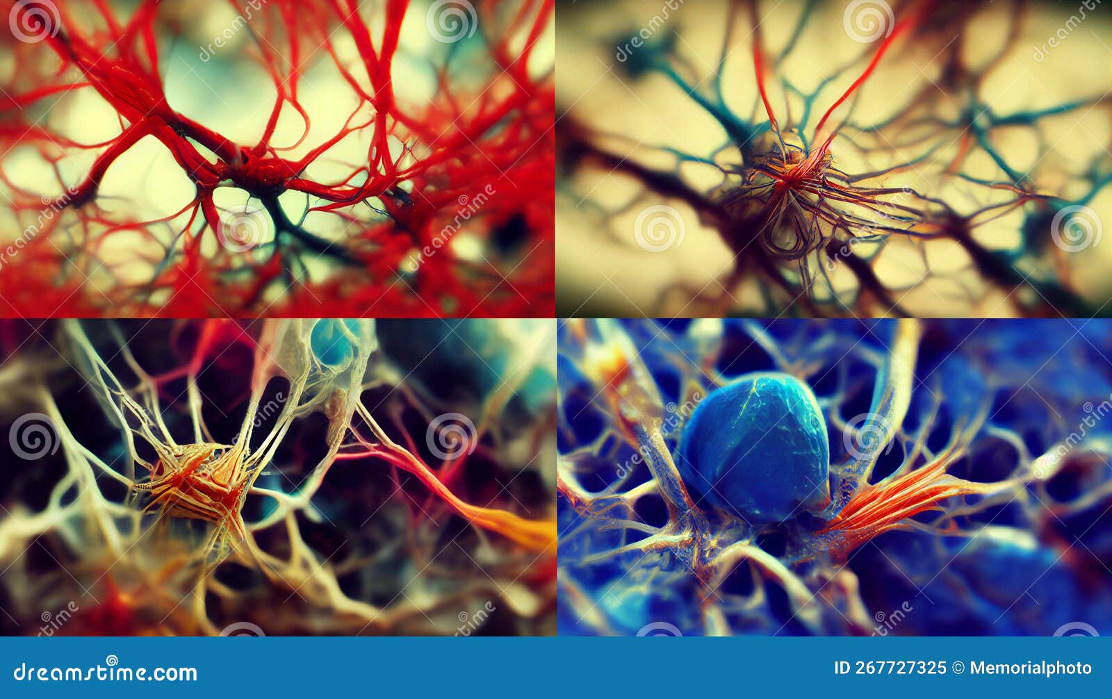 Nerve Branches Connection Realistic, Neural Human System Path ...