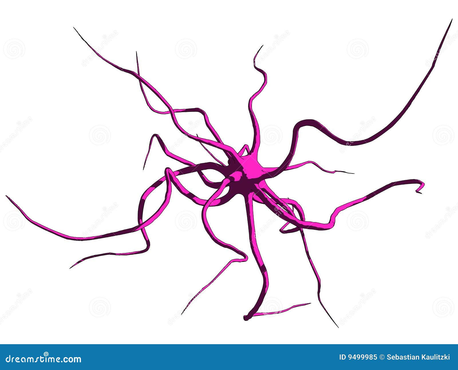 Nerve Cell Cartoon Vector | CartoonDealer.com #9499985
