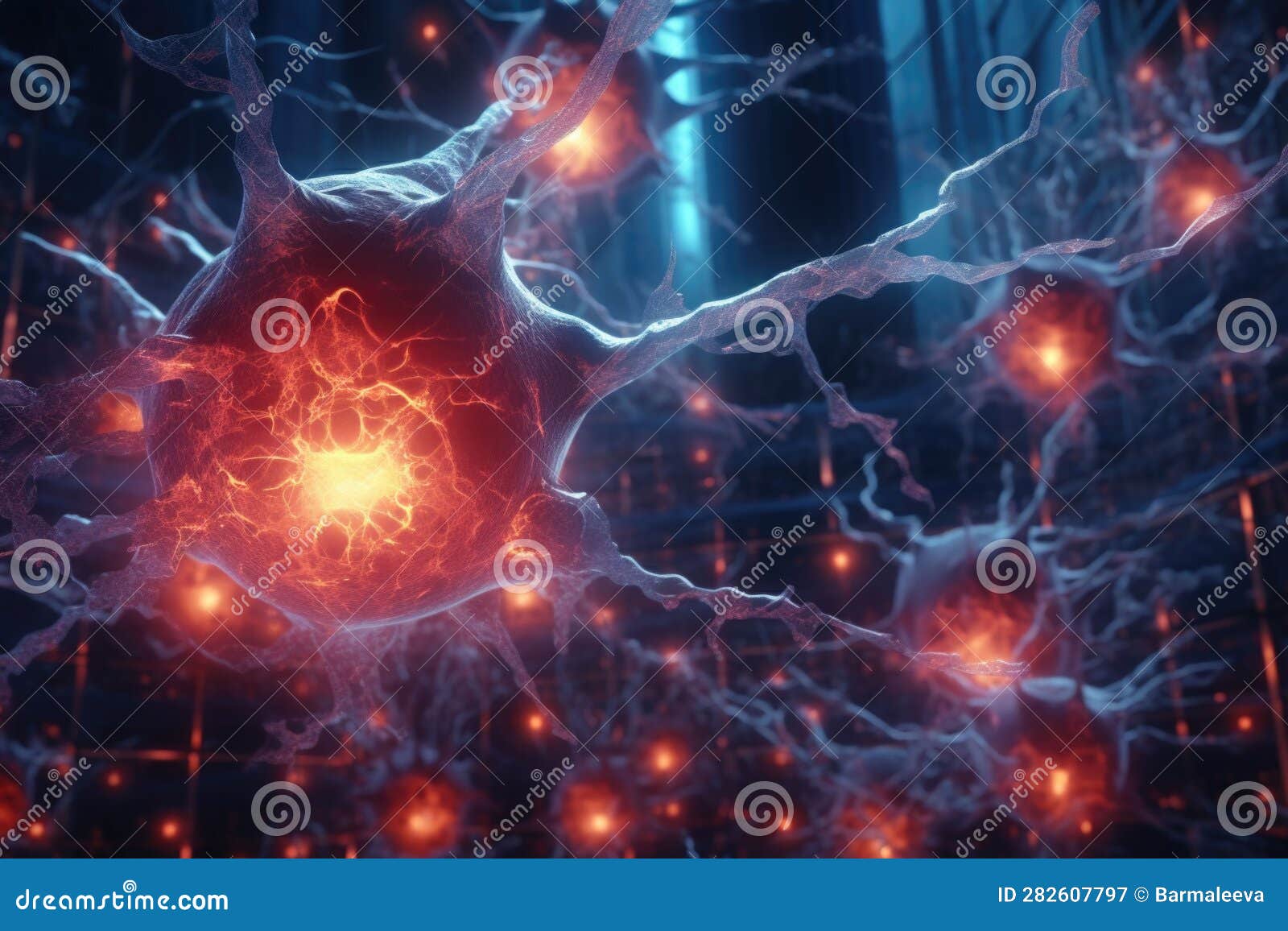 Micrograph Of Synapses In The Brain: A Vivid Illustration Of Neural ...