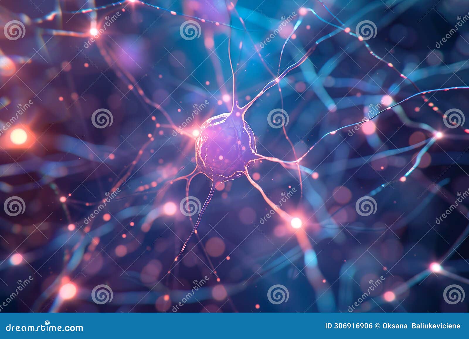 Nerve Cell Connections in the Brain Stock Photo - Image of thought ...