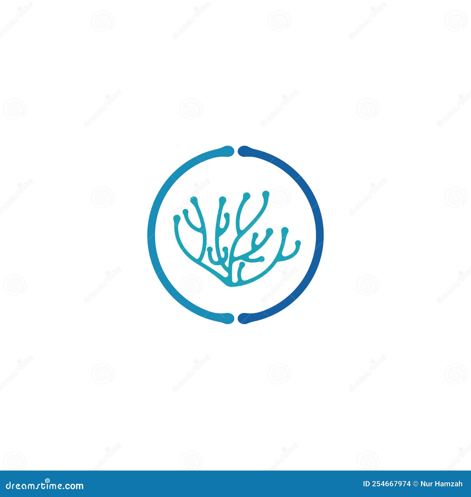 Nerve Cell Logo or Neuron Logo with Vector Template Stock Vector ...