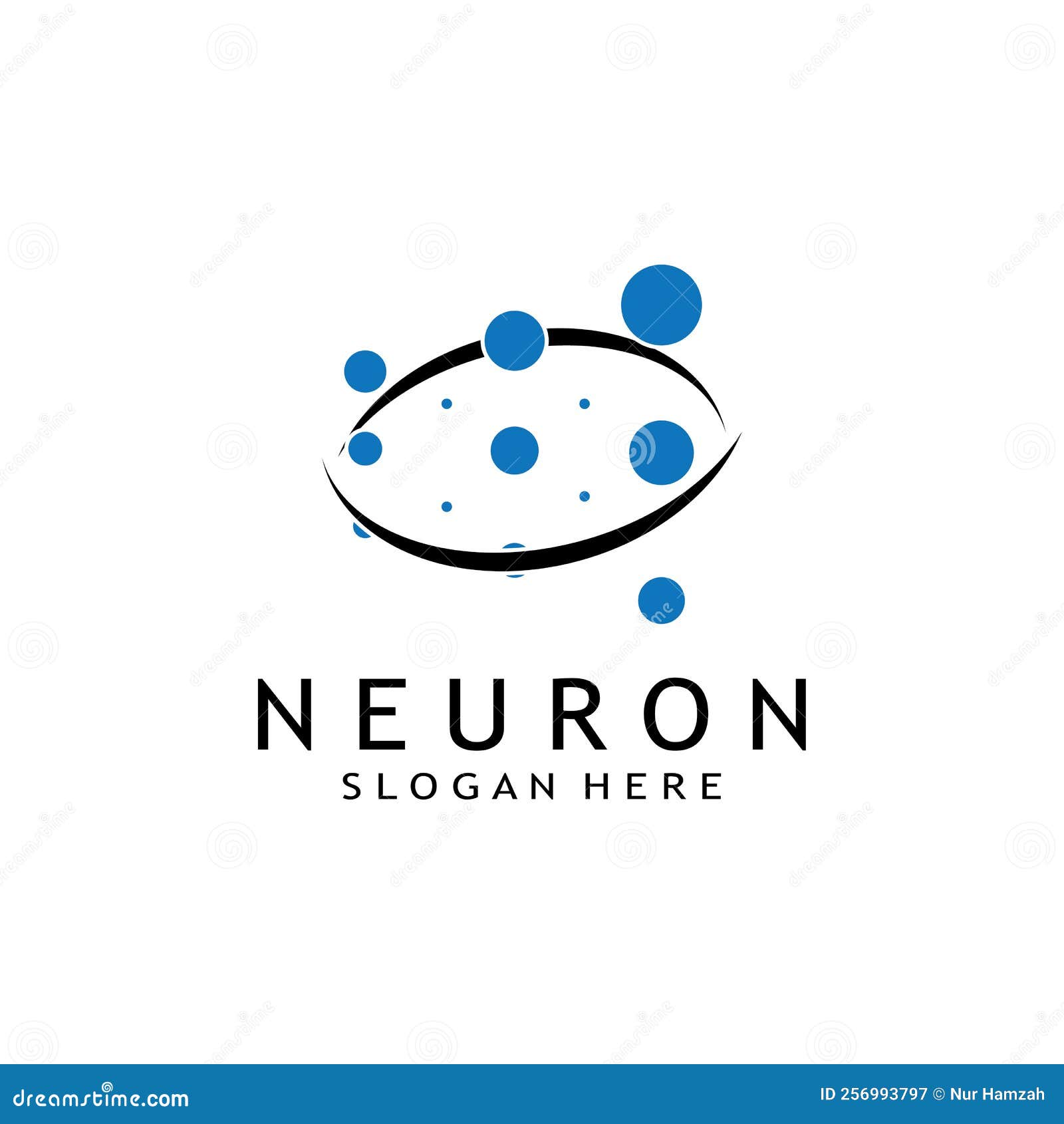 Nerve Cell Logo or Neuron Logo with Vector Template Stock Vector ...