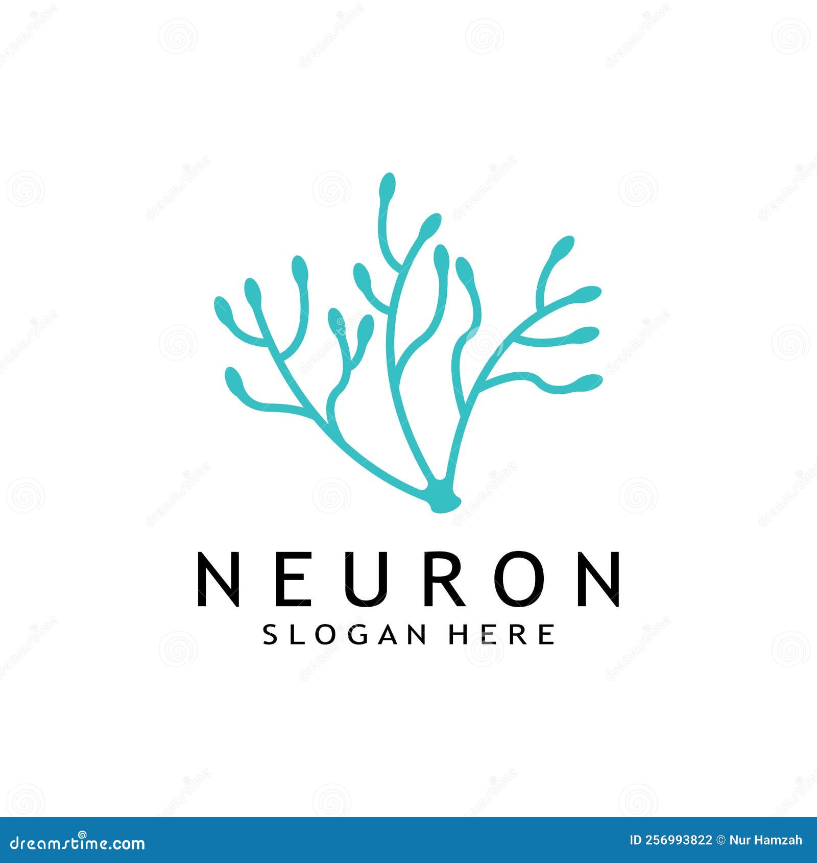Nerve Cell Logo or Neuron Logo with Vector Template Stock Vector ...