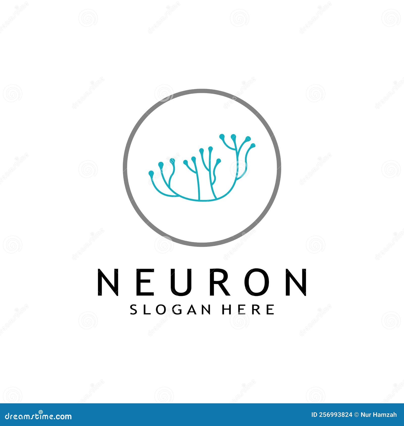 Nerve Cell Logo or Neuron Logo with Vector Template Stock Vector ...