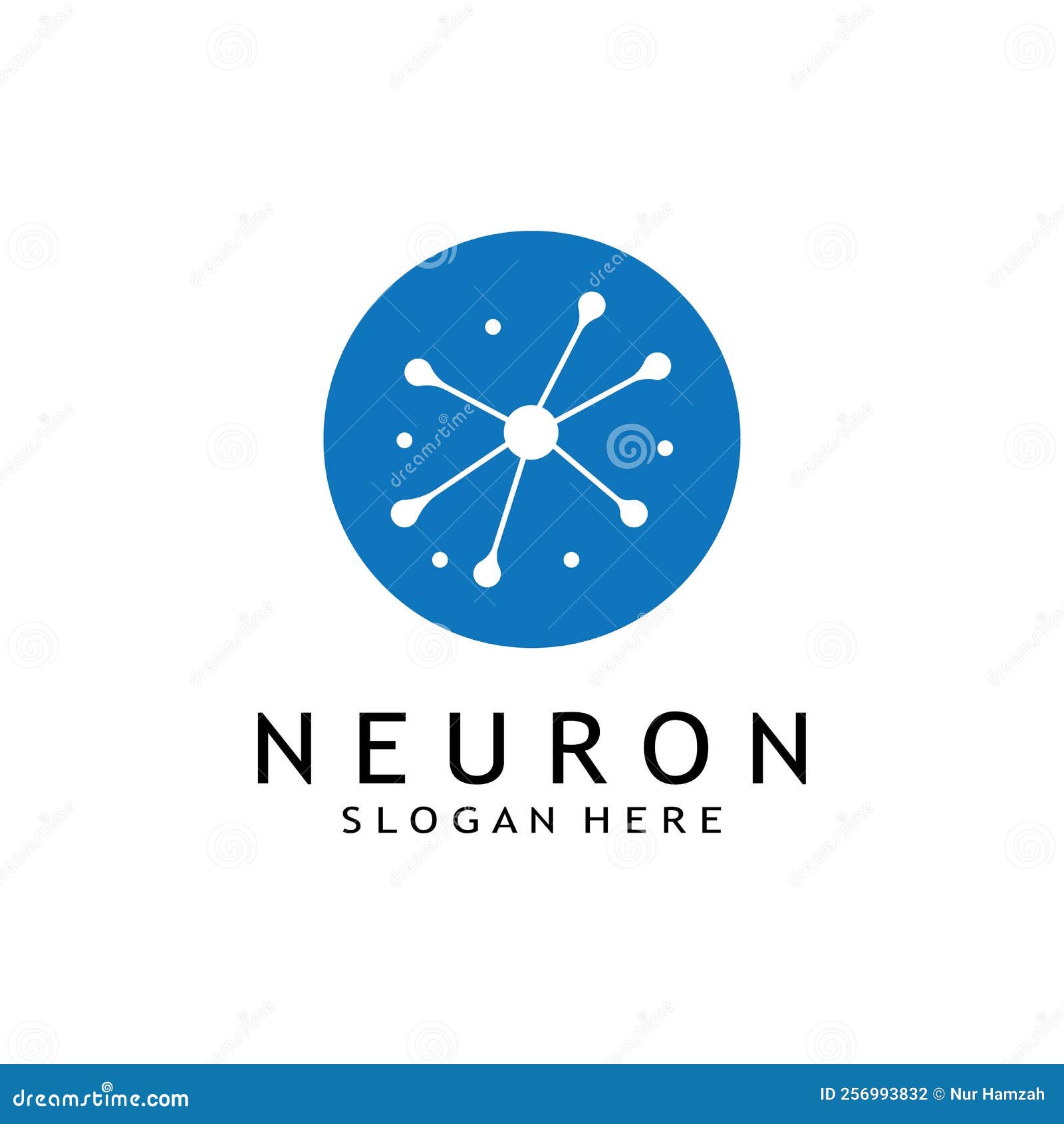 Nerve Cell Logo or Neuron Logo with Vector Template Stock Vector ...