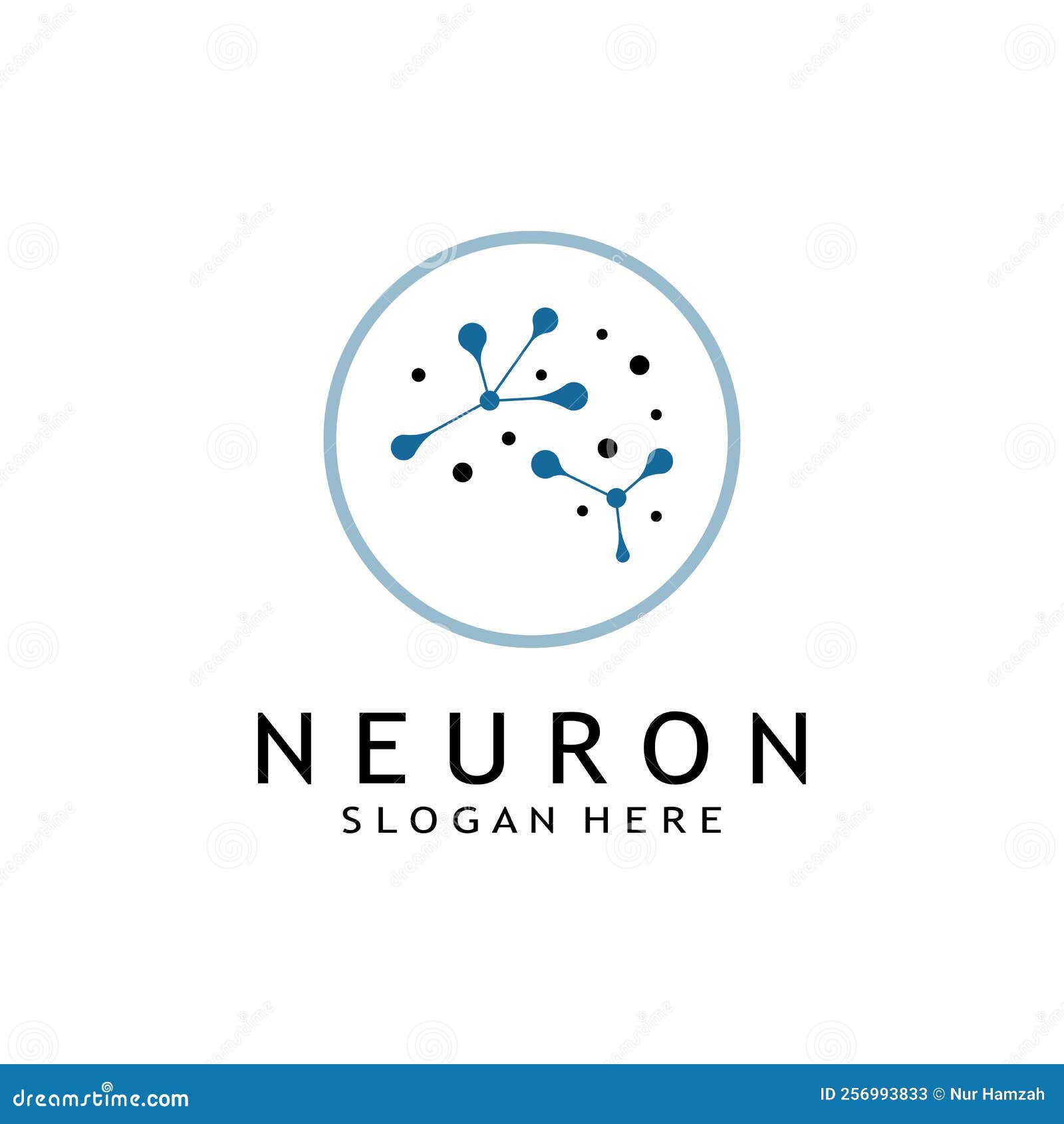 Nerve Cell Logo or Neuron Logo with Vector Template Stock Vector ...