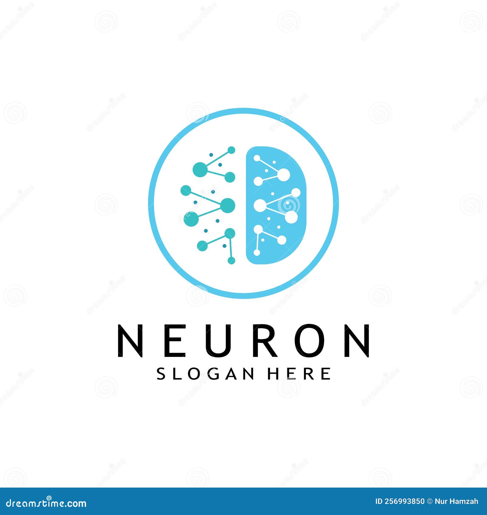 Nerve Cell Logo or Neuron Logo with Vector Template Stock Vector ...