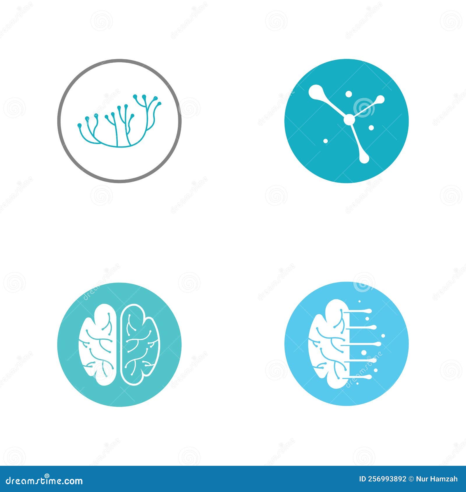 Nerve Cell Logo or Neuron Logo with Vector Template Stock Vector ...