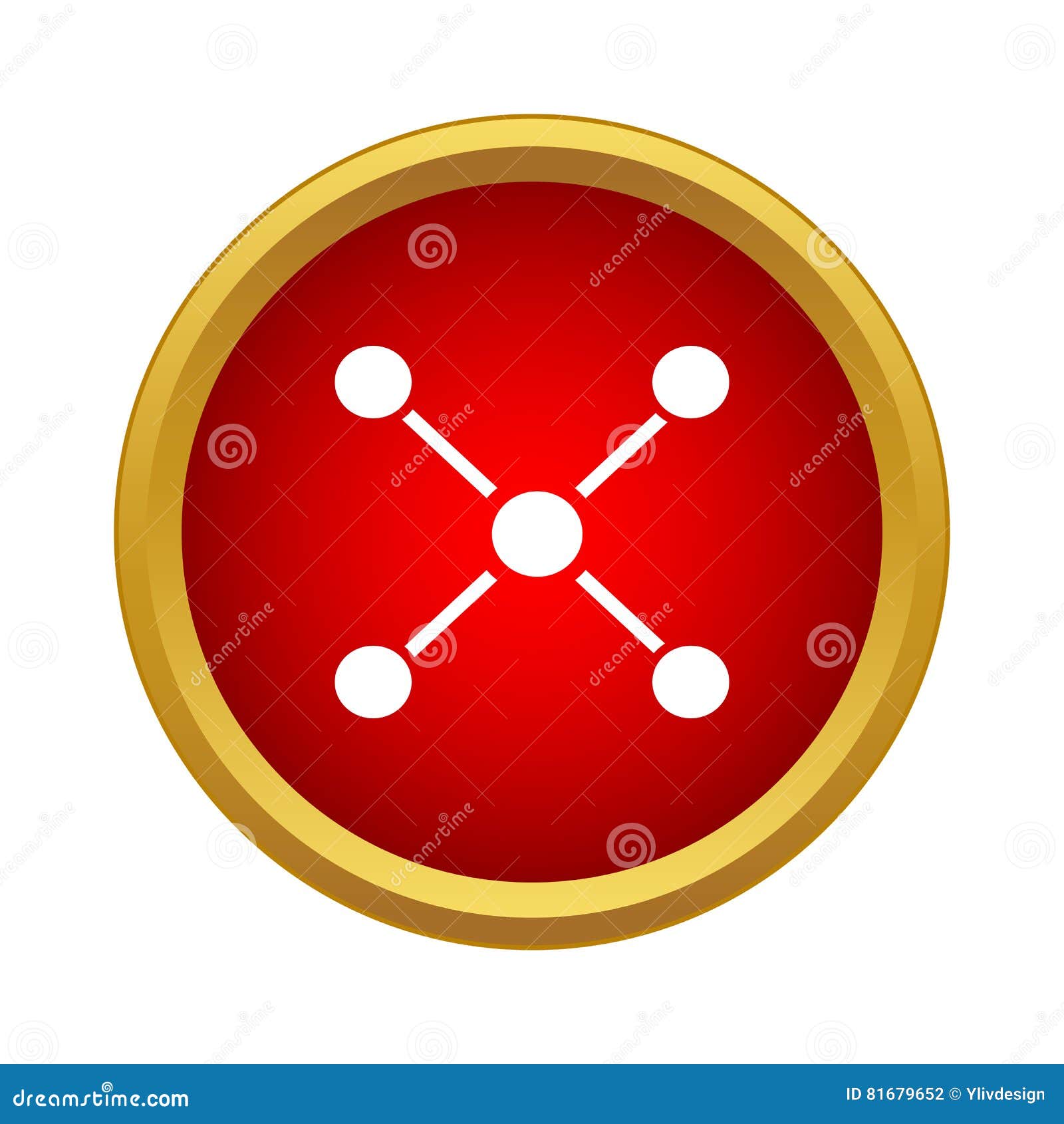 Nerve Cells Icon, Simple Style Stock Vector - Illustration of reaction ...