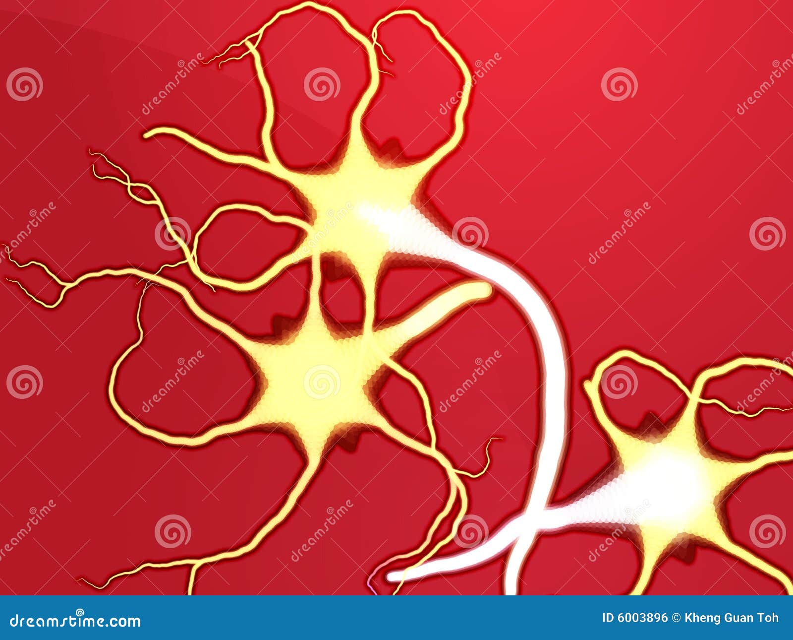 Nerve cells illustration stock illustration. Illustration of neural ...