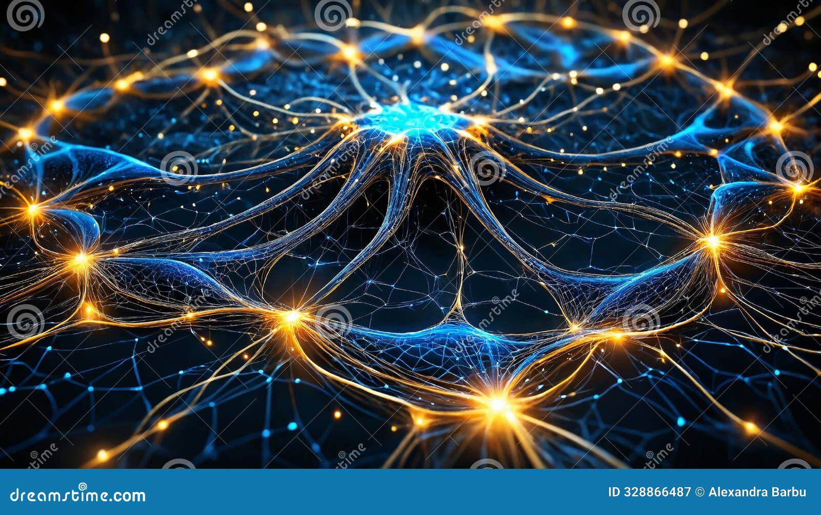 Nerve Cells Neuron Signaling Brain Function Stock Illustration ...