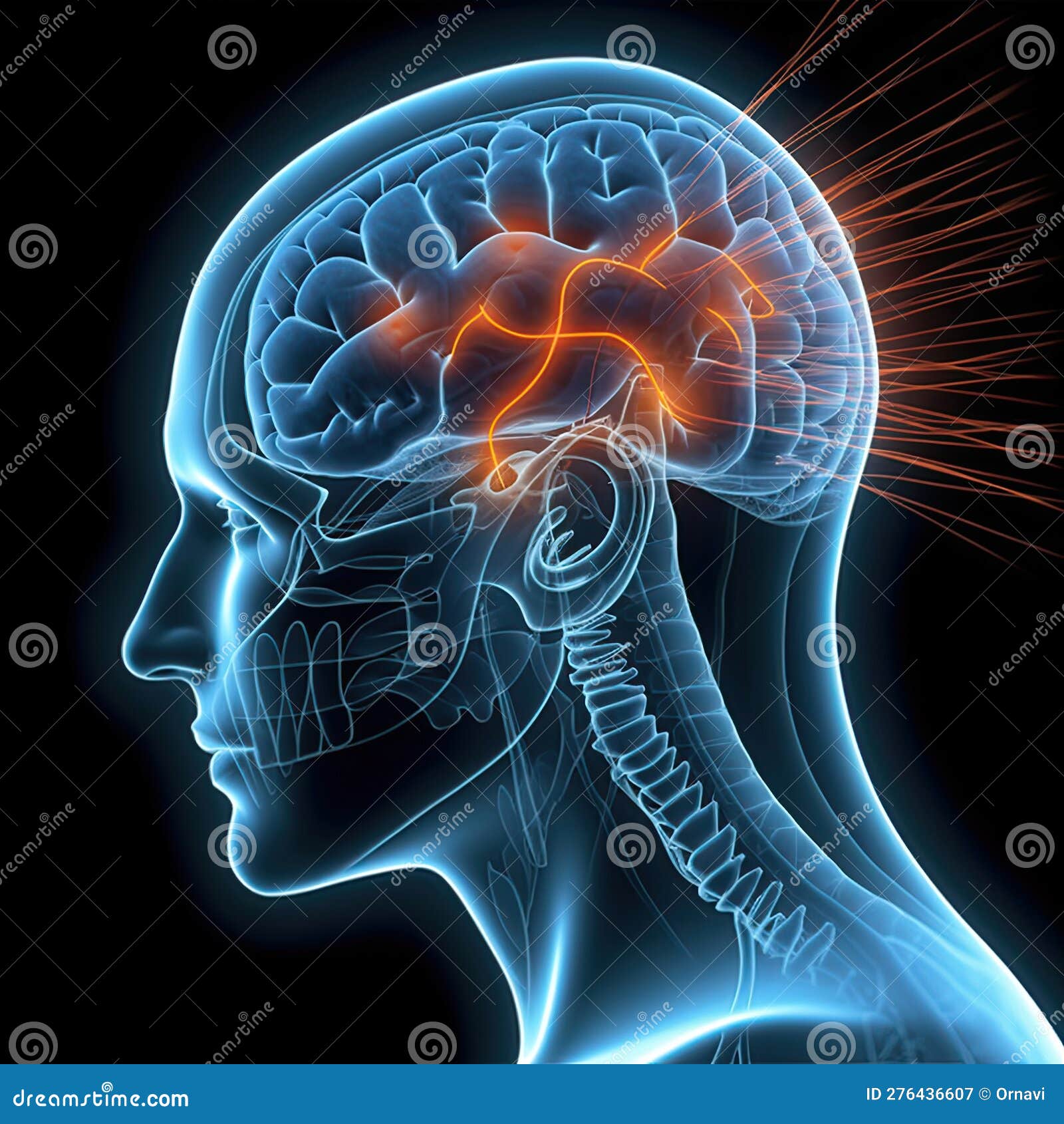 Bone Conduction Hearing Aid Color Icon Vector Illustration ...