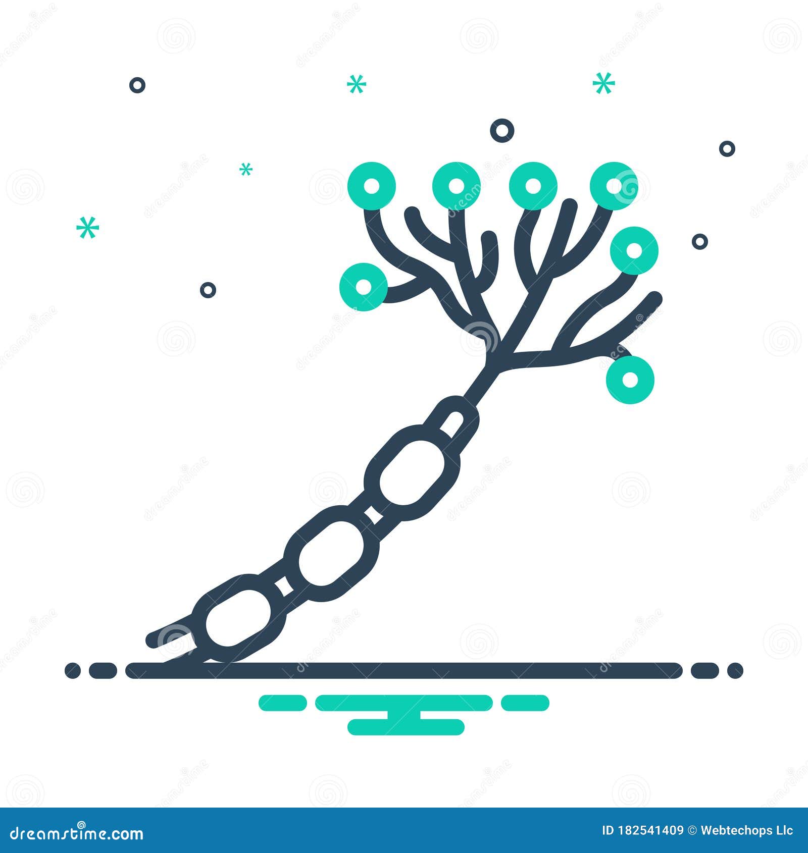 Mix Icon For Nerve, Artery And Structure Stock Image | CartoonDealer ...