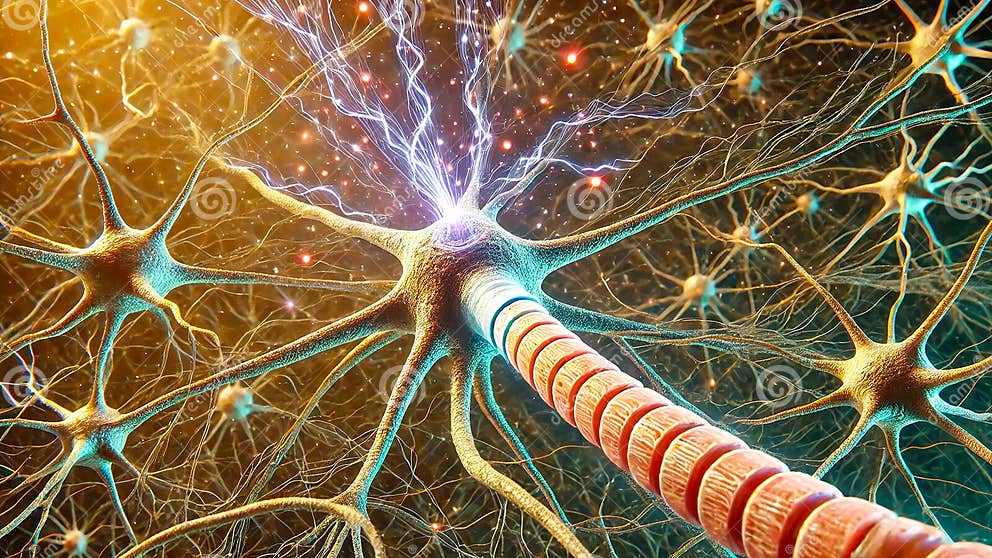 Nerve Impulse Transmission.electrical Signal Traveling Along a Neuron ... Nerve Impulse Transmission.electrical Signal Traveling Along a Neuron ...