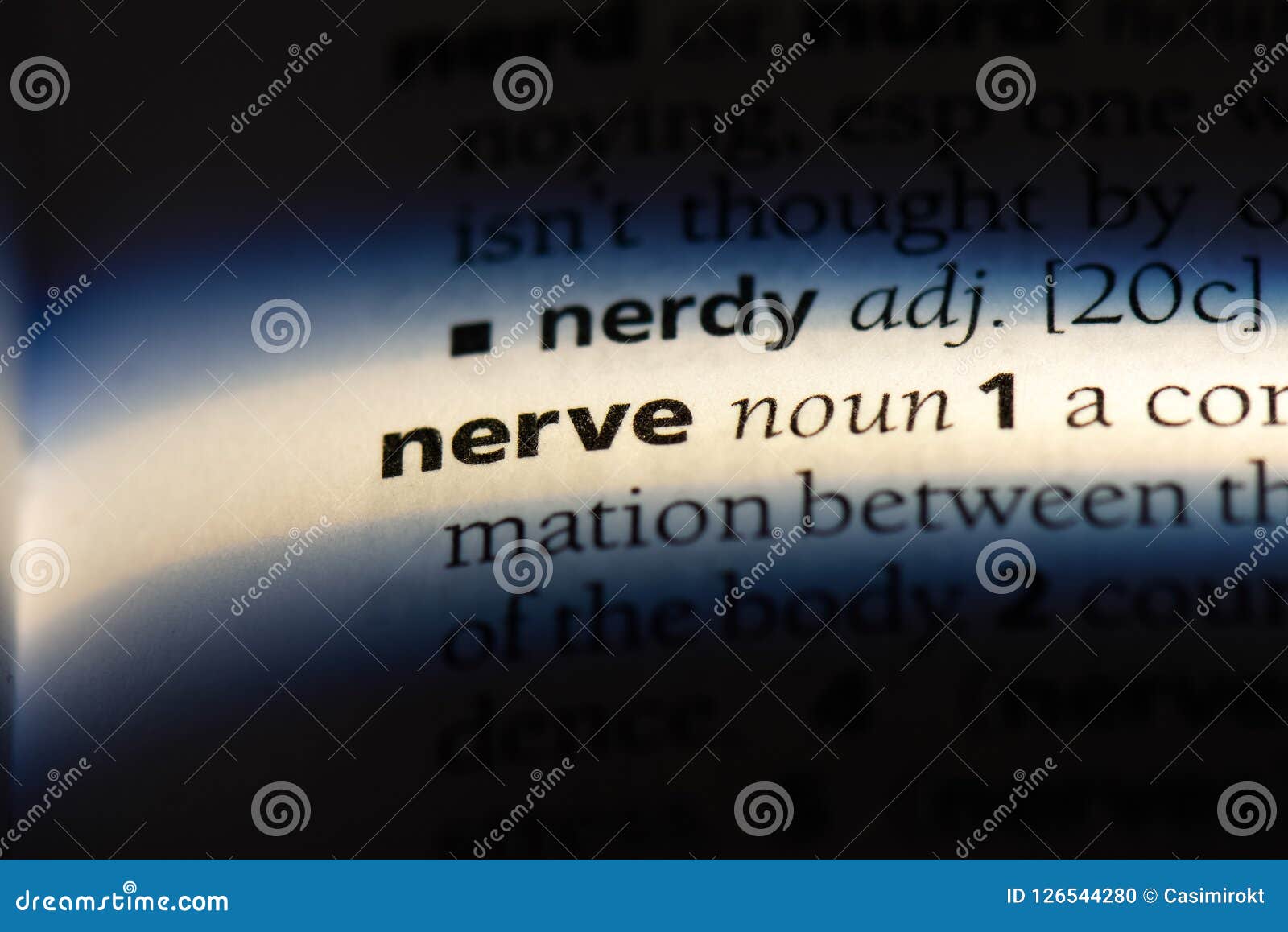 Nerve stock photo. Image of concept, page, nerve, dictionary - 126544280