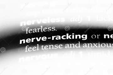 Nerve racking stock photo. Image of isolated, dictionary - 126544494