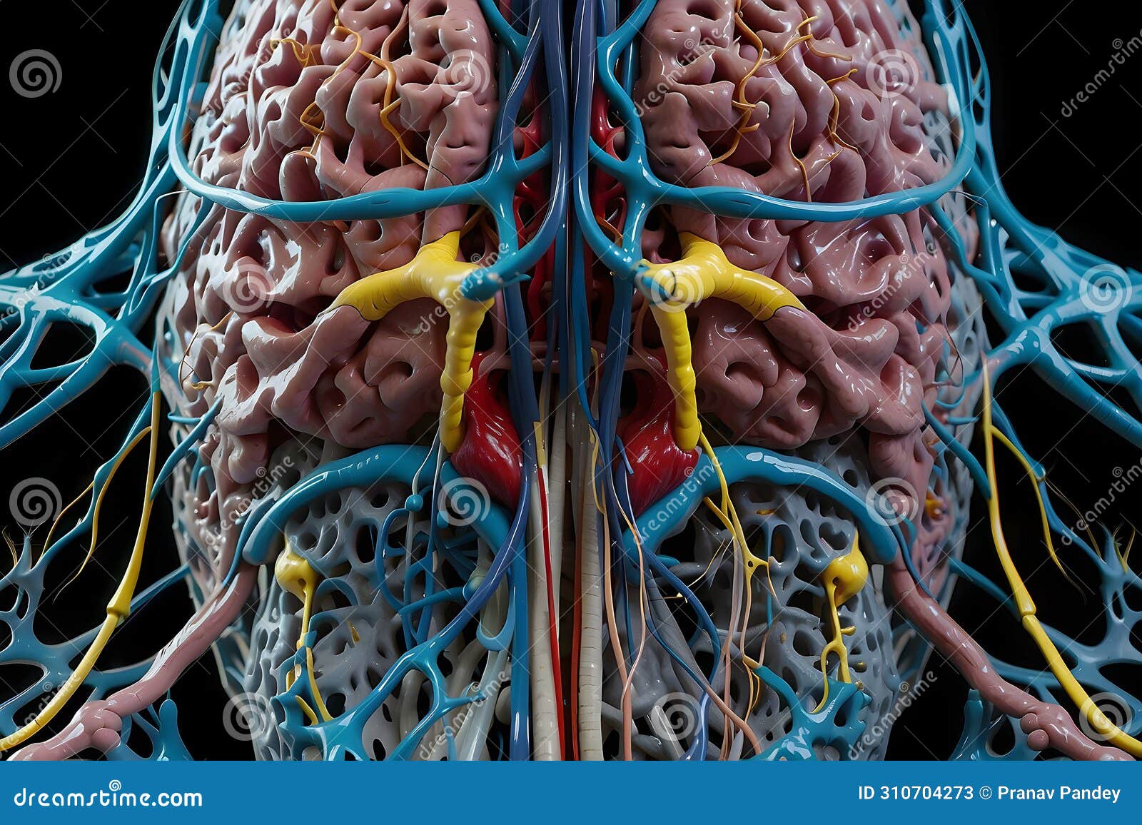 Nerve Tracts in the Human Brain Stock Image - Image of nerve, pattern ...