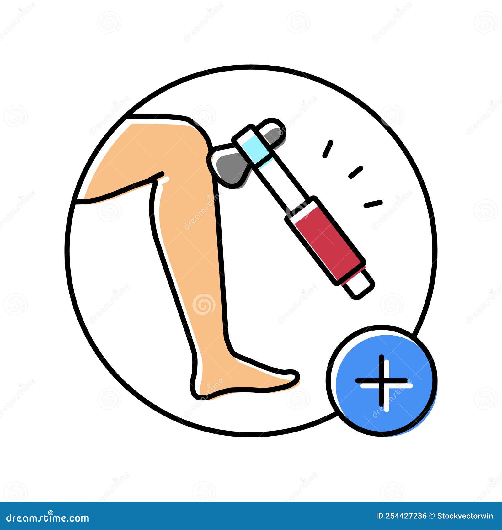 Nerves Examining Health Check Color Icon Vector Illustration Stock ... Nerves Examining Health Check Color Icon Vector Illustration Stock ...