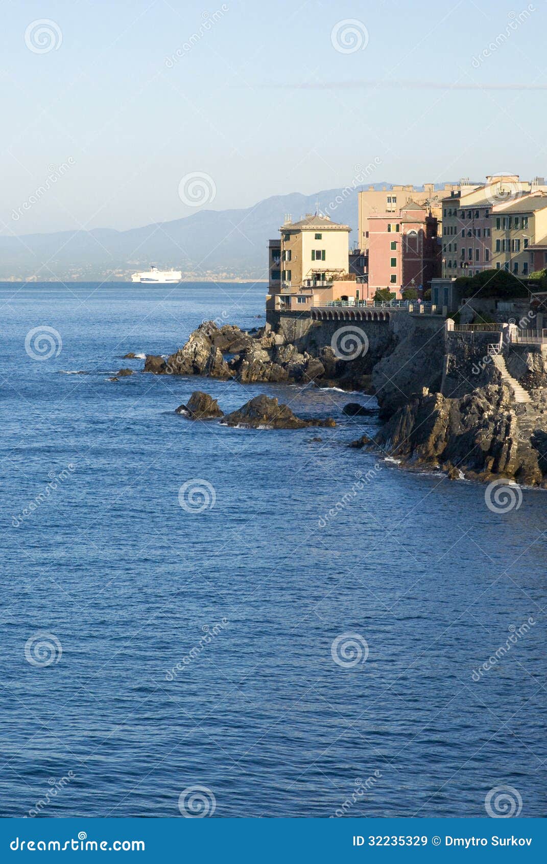 Nervi - Genova, Italia immagine stock. Immagine di epoca - 32235329