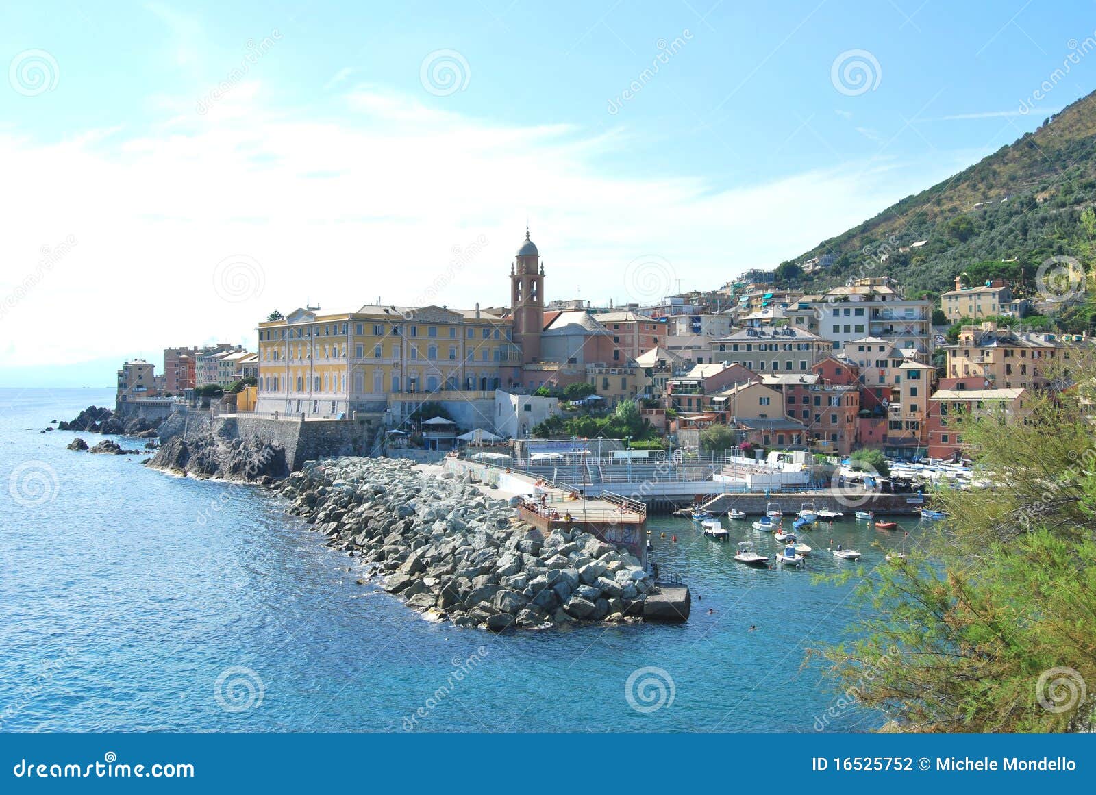 Nervi - Italy stock photo. Image of genoa, port, town - 16525752
