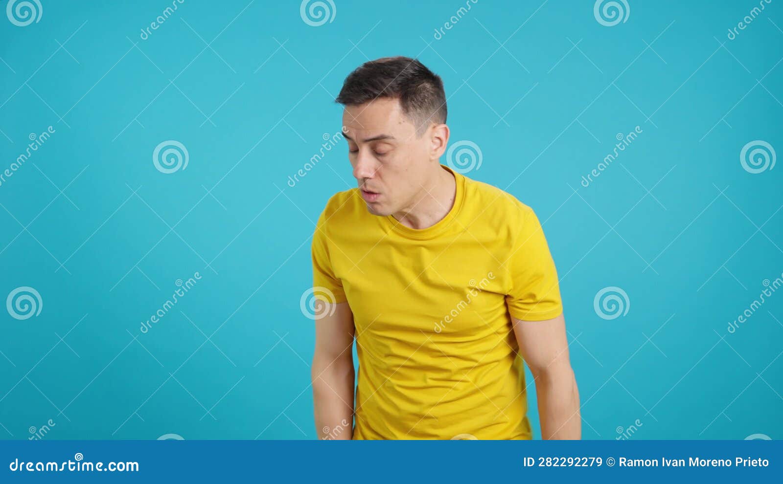 A Nervous Adult Man Eats His Fingernails Stock Video - Video of ...