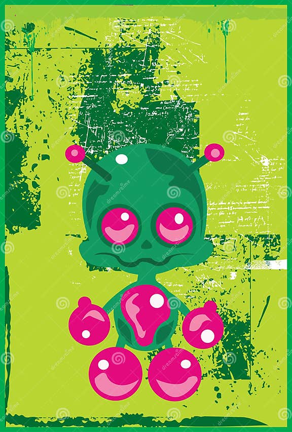 Nervous Alien stock vector. Illustration of halloween - 3595004