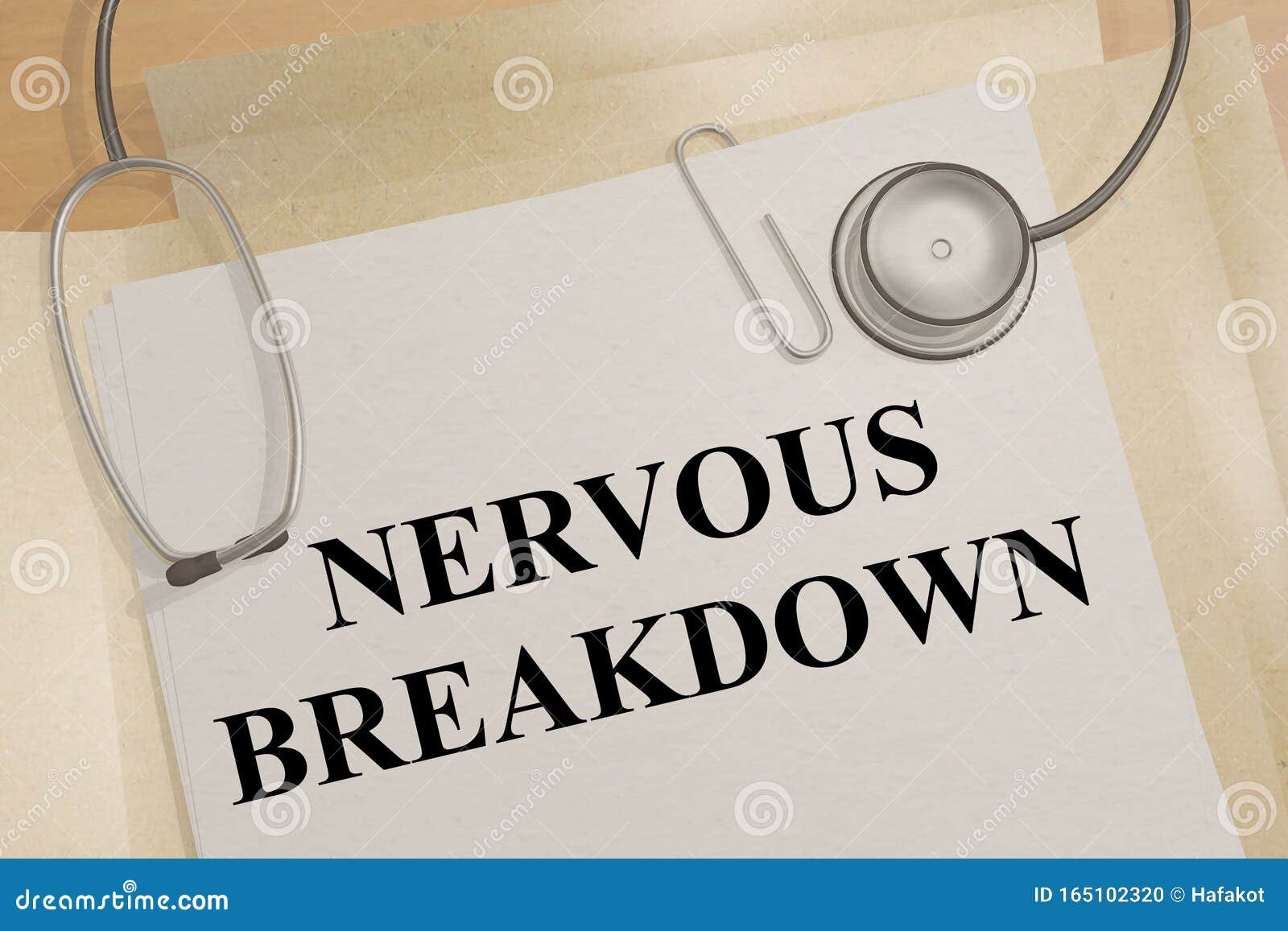 NERVOUS BREAKDOWN concept stock illustration. Illustration of ...