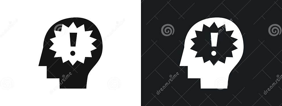 Nervous Breakdown Icon Linear Graphics Set Vector in Black Stock ... Nervous Breakdown Icon Linear Graphics Set Vector in Black Stock ...